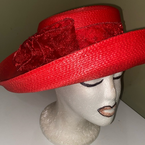 Unbranded | Accessories | Really Cute Red Dresschurch Hat | Poshmark